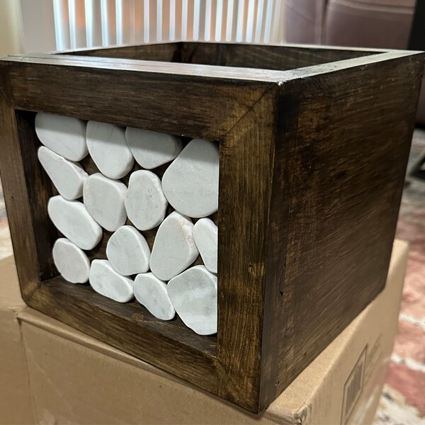Lovely White Planter Box With Grecian Tiles for You Garden! Perfect for ...