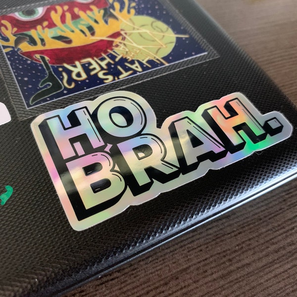 Holographic Ho Brah Hawaii Vinyl Sticker - Etsy