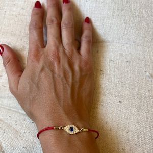 Evil Eye Red String Bracelet, Red String Protection Bracelet, Evil Eye ...