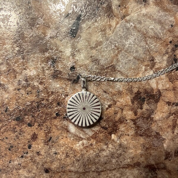14K 18K Solid Gold Cremation Pendant, Round Serrated Urn Pendant ...