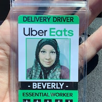 Uber Eats Driver ID Card With Your Picture Custom Picture Badge ...