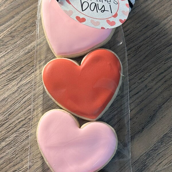 Printable Valentine's Day Cookie Tags - Happy Valentine's Day - Red ...