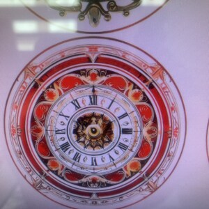 12 JPG Pink Princess Clock Faces, 3,2 Inch Circles, Digital Collage ...