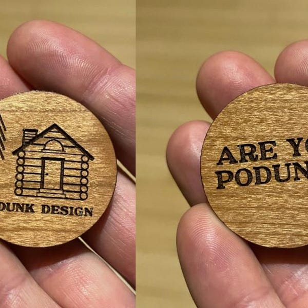 Personalized Wood Coin, Engraved Wooden Coin, Wood Tokens, Personalized ...