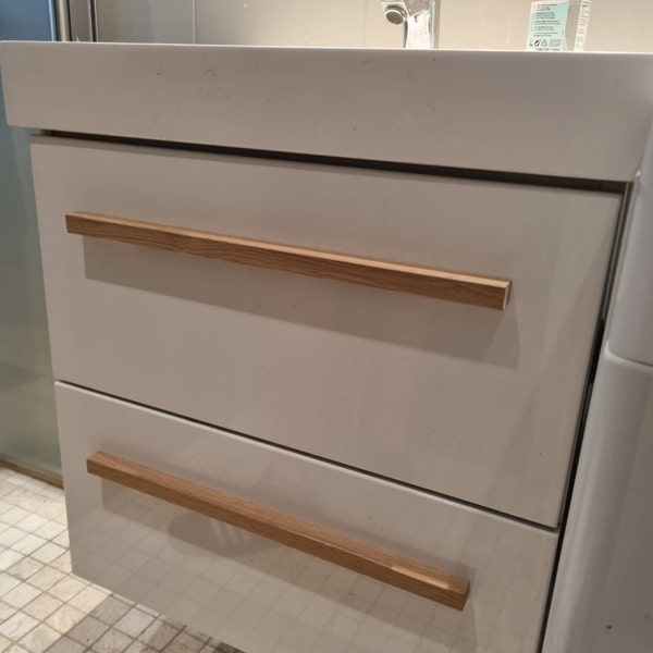 Wooden Cabinet Handles, Line Cabinet Pulls, Wooden Drawer Pulls ...