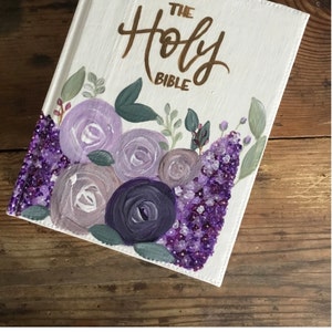 Hand Painted Cow Print Bible - Etsy