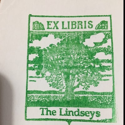 Ex-libris Rubber Stamp-personalized 1.5x2.5 - Etsy
