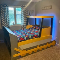 Twin Size Front End Loader Bed PLANS plans Only, Create a Construction ...