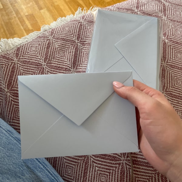 C5 SIZE Olive and Dark Green Wedding Envelope Winter Greenery ...