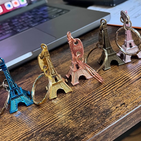 Set of 3 Eiffel Tower Keychains – Authentic Parisian Charm in Your ...