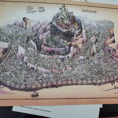 LABYRINTH Movie Map Original Illustration - Etsy