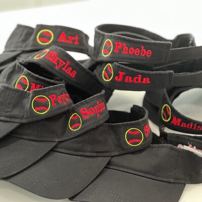 Softball Visor Personalized, Custom Softball Visor, Softball Visor With ...