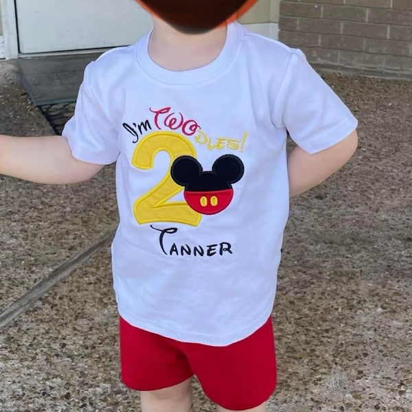 Mickey Mouse 2nd Birthday Shirt, 2nd Birthday Disney Shirt, Mickey ...