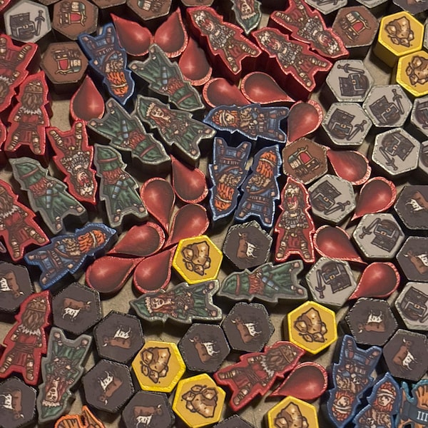 OATH - Matte Vinyl Meeple Stickers/decals Upgrade Kit - Unofficial ...