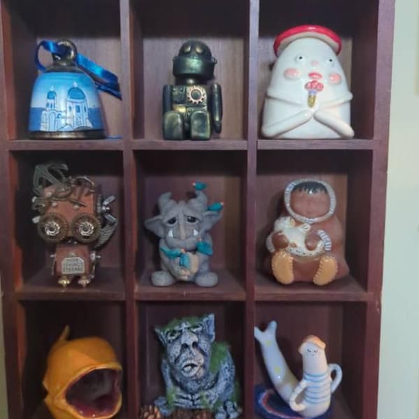 Weird Clown Mushroom, Ceramic Mushroom, Quirky Clown, Unique Decoration ...