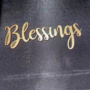 Blessings Sign Laser Cut Blessings Wording - Etsy