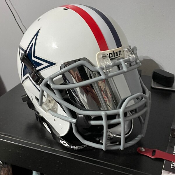 Precision Football Helmet Visor, Mirror Chrome - Etsy