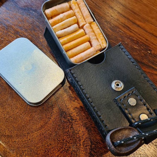 Hand Made Leather Survival/fire Pouch for an Altoids Style Tin - Etsy