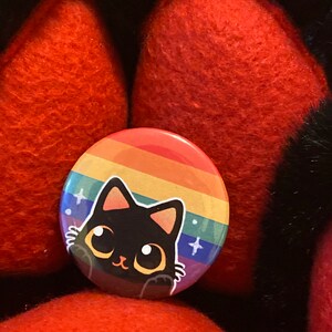 Pride Cat Flags Button Pin LGBTQ Custom Trans Gay | Etsy UK