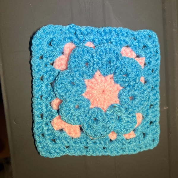 Crochet African Flower Granny Square Pattern | Floral Crochet Motif ...