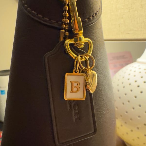 Bag Charms Keychain Holder Multiple Charms Holder Ring Luxury Gold Bag ...