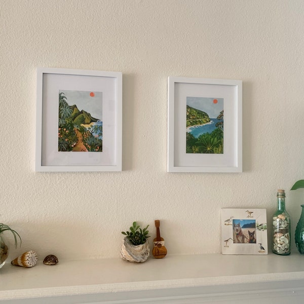 Napali Coast: Wall Art, Art Print, Napali, Hawaii, Kauai, Tropical Art ...