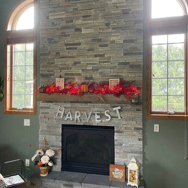 RUGGED Fireplace Mantel, ANY Size ANY Color, 48", 54", 60", 66", 72 ...