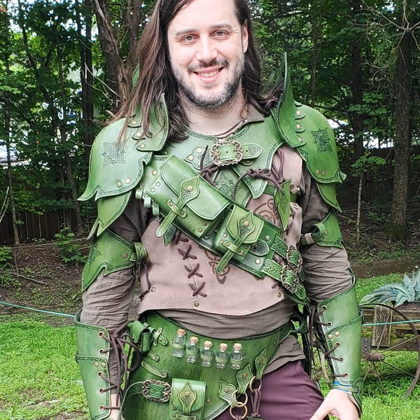 Tasset Belt - Larp Leather Armor - Hero Belt - Etsy