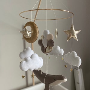 Baby Mobile Starry Night Baby Crib Mobile Light Baby | Etsy