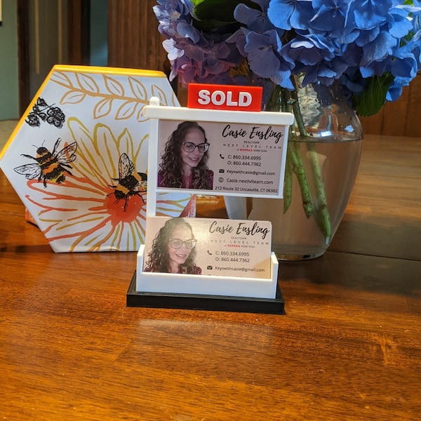 Real Estate Business Card Display - Business Card Holder Personalized ...