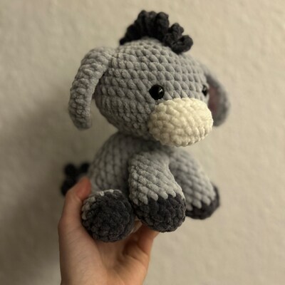 Amigurumi Donkey Pattern, Plush Pattern, Donkey Toy, Christmas, Crochet ...
