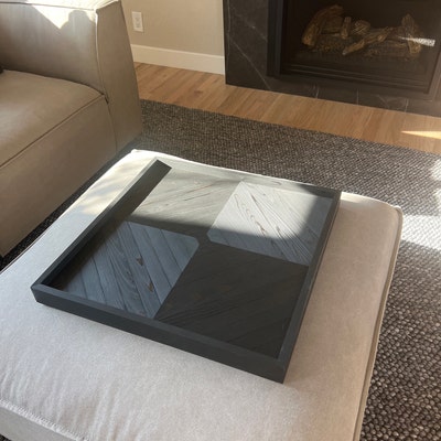 Chevron Wood Table Top, Console Table Top, Geometric Wood, Bar, Chevron ...