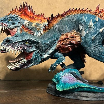 Cerberus Rex Miniature T Rex Dinosaur DND Pathfinder Tabletop RPG - Etsy