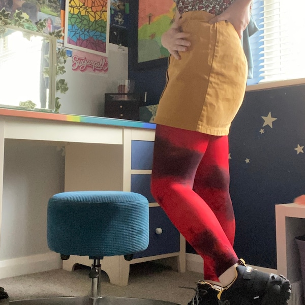 TIE DYE Tights - ASTRO Colourway - 50 Denier Dip Dye, Fun, Unique ...
