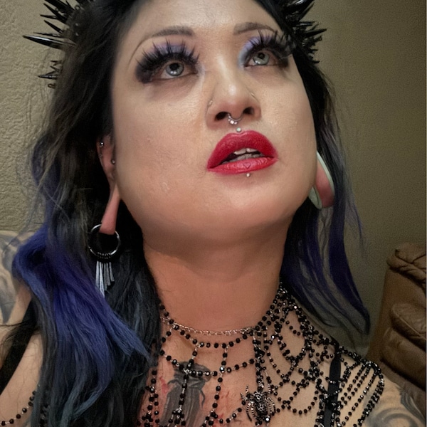 Dark Angel Crown, Halo Crown, Demon Crown, Black Halo Headpiece ...