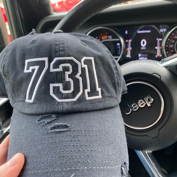 Custom Area Code Hat -| Custom Zip Code Baseball Cap | Ponytail OR ...