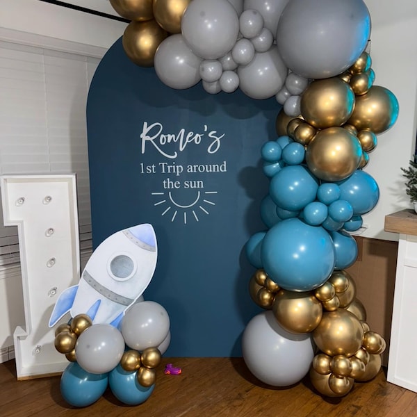 Moon Backdrop Moon Cutout Decorations, Outerspace Themed Birthday Moon ...