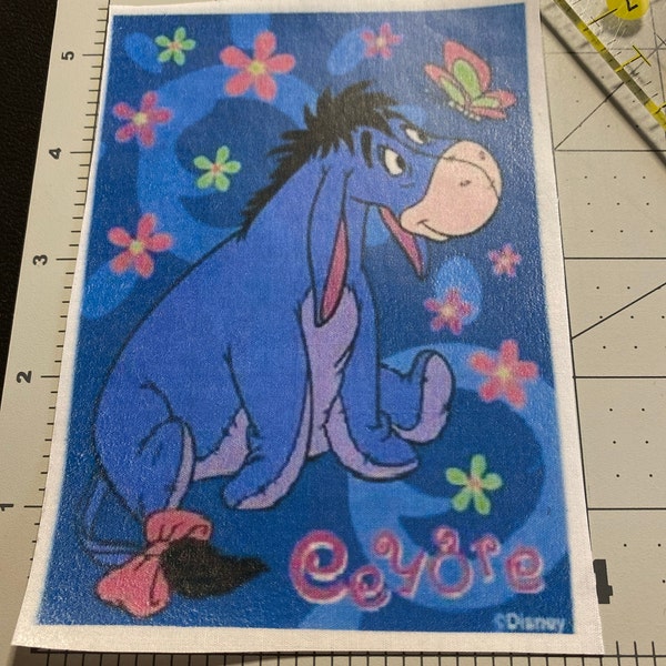 Set of 4 Eeyore Fabric Quilt Blocks - Etsy