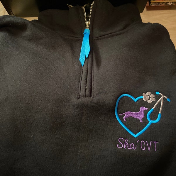 Personalized Vet Tech Pullover, RVT Sweatshirt, Vet Assistant ...