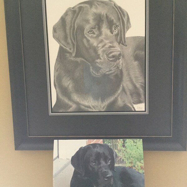 DOG PORTRAIT CUSTOM, Dog Memorial, Dog Art, Pet Loss, Pet Portrait ...