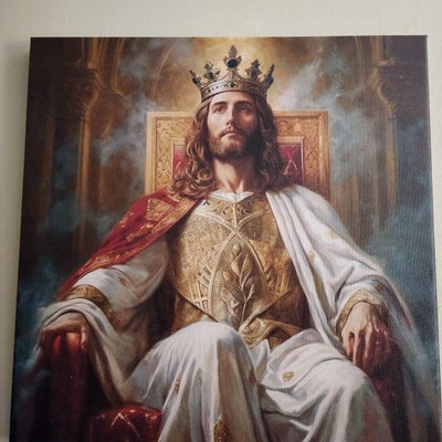 Jesus Art, Digital Download, King of Kings, Christ Portrait, Laughing ...