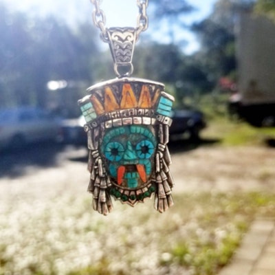 Aztec Tlaloc Mask Face Carving - Etsy