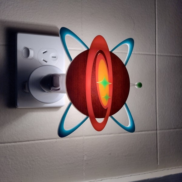 Mid Century Modern Night Light | "cosmos" Design | Ambient Lighting ...