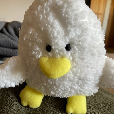 Fluffy Baby Chick Plush in 2 Sizes PDF Sewing Pattern and Tutorial step ...