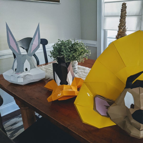 BUGS BUNNY DIY Looney Tunes Mask - Etsy