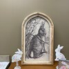 Bunny Wall Art | 14" X 22" | Arch Window Frame | Rabbit Decor | Spring ...