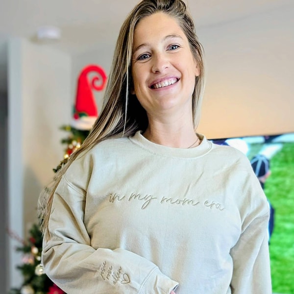 Embroidered Cool Moms-dads Club Sweatshirt, Mama Sweater, Mother's Day ...