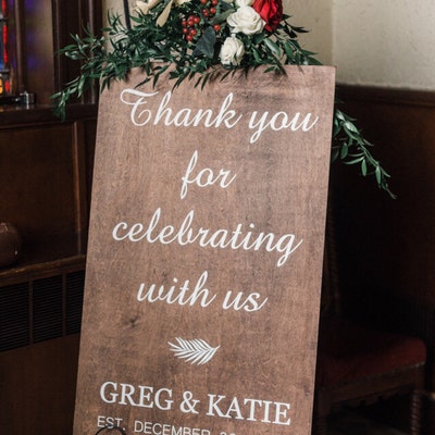 Wedding Welcome Sign Rustic Wood Wedding Sign Rustin Wedding Decor ...