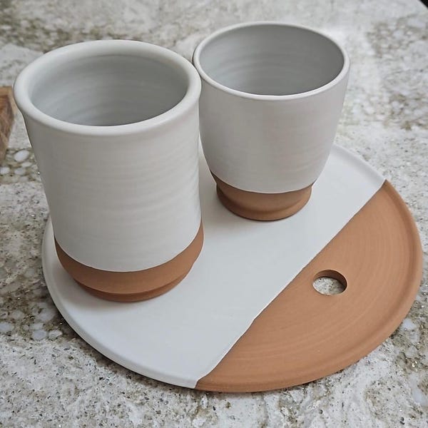 Round Tumbler | Ceramic Cup | Ceramic Tumbler | Rounded Cup - Etsy