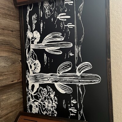 Aztec & Cactus Wall Art Boho Wall Art Aztec Wall Decor - Etsy